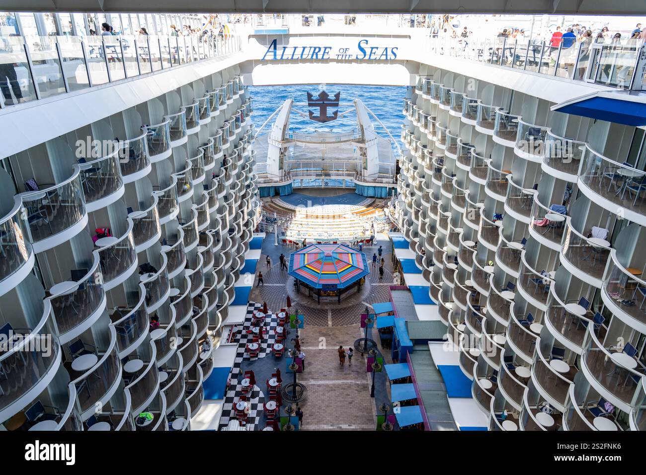 Royal Caribbean cruise ship Allure of the Seas one of the biggest ...