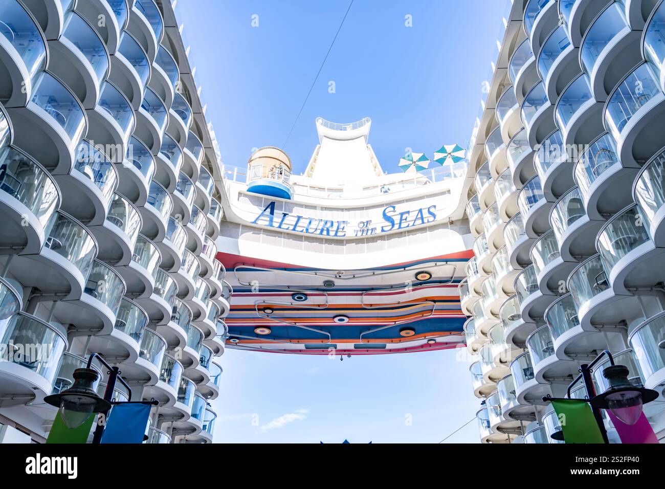 Royal Caribbean cruise ship Allure of the Seas one of the biggest ...