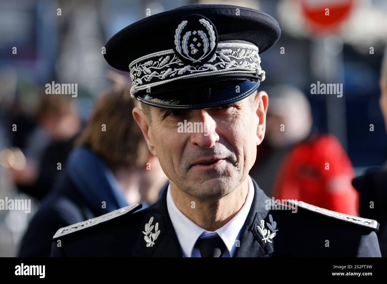 French Police Nationale general director Louis Laugier attends ...