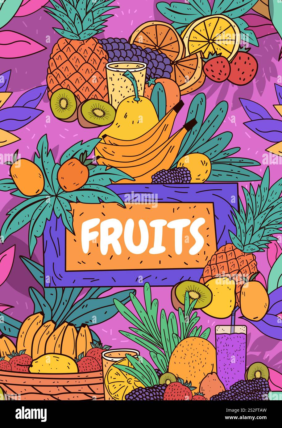 Fresh pineapples on trendy Stock Vector Images - Alamy