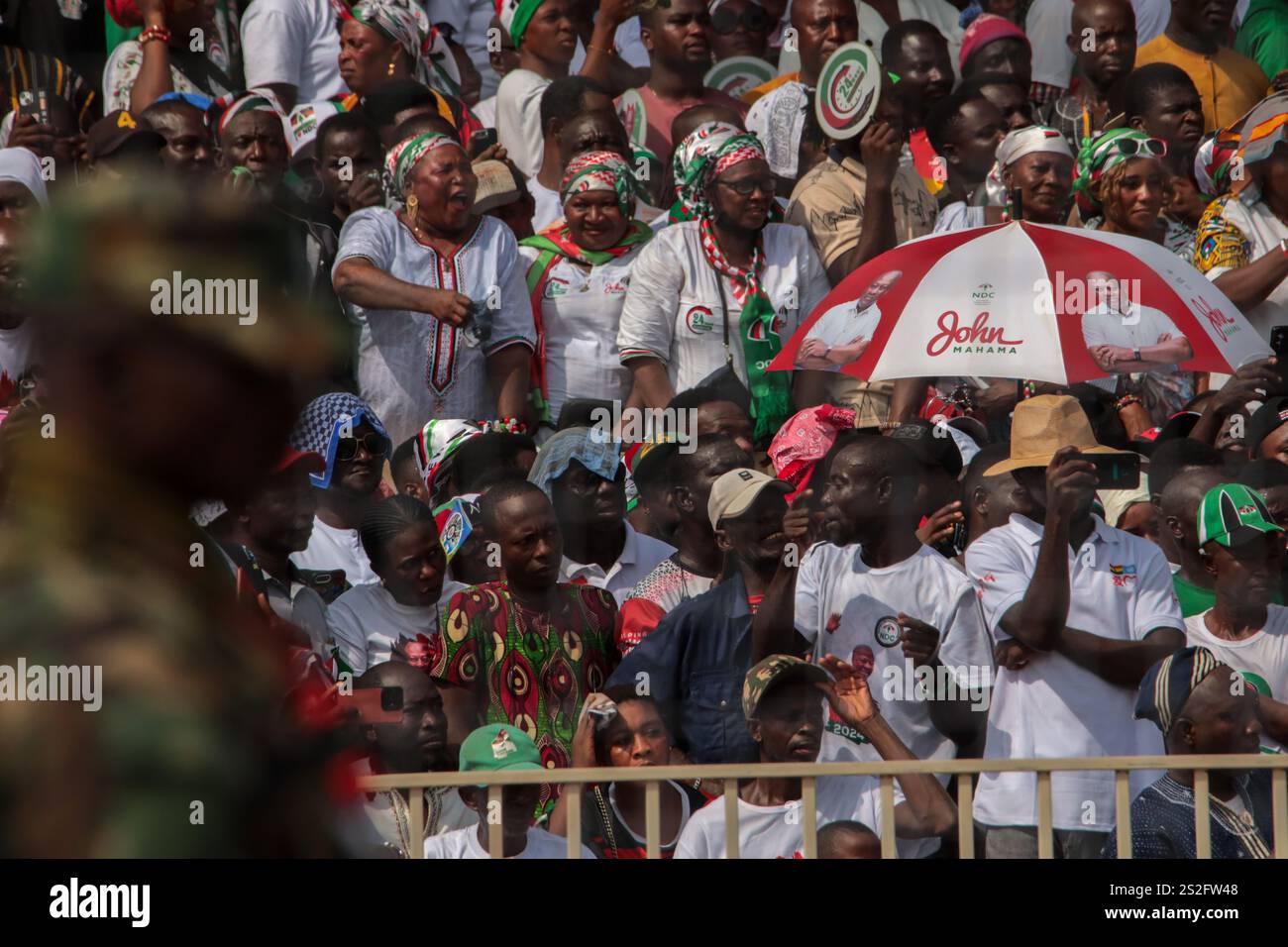 Accra, Greater Accra Region, Ghana. 7th Jan, 2025. Guest jublilates ...