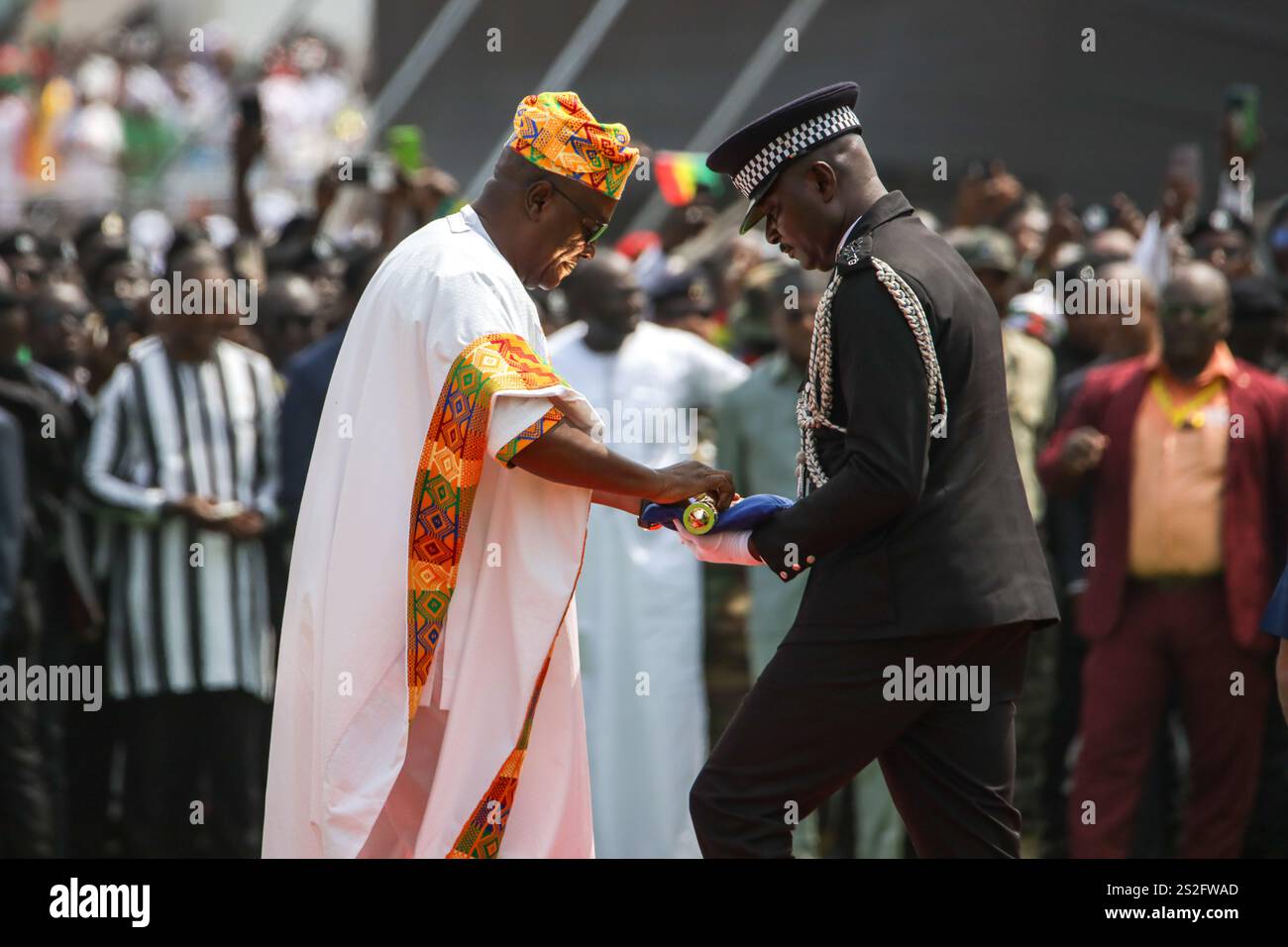 Accra, Greater Accra Region, Ghana. 7th Jan, 2025. President JOHN ...