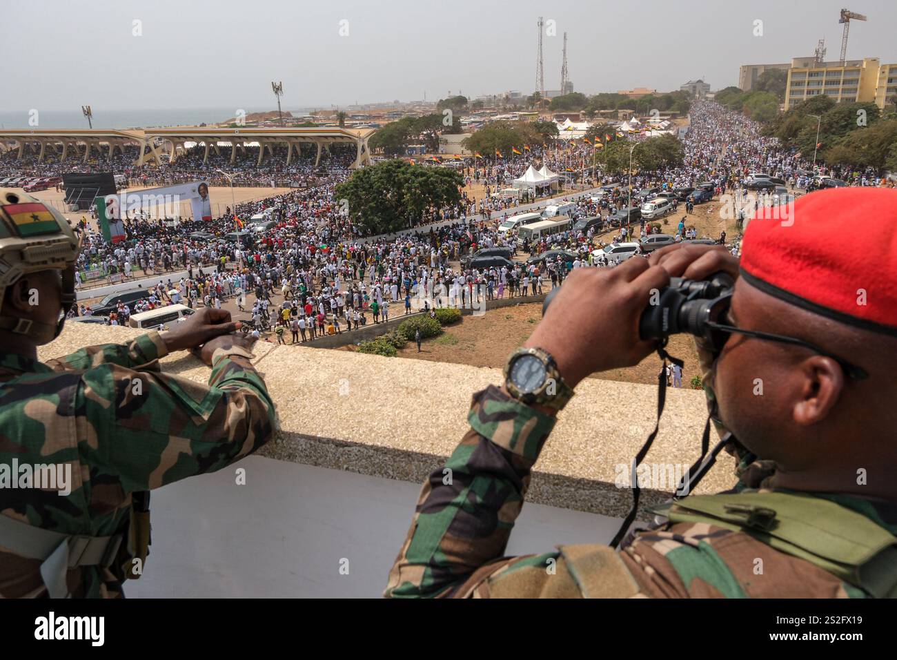 Accra, Greater Accra Region, Ghana. 7th Jan, 2025. Ghana military ...