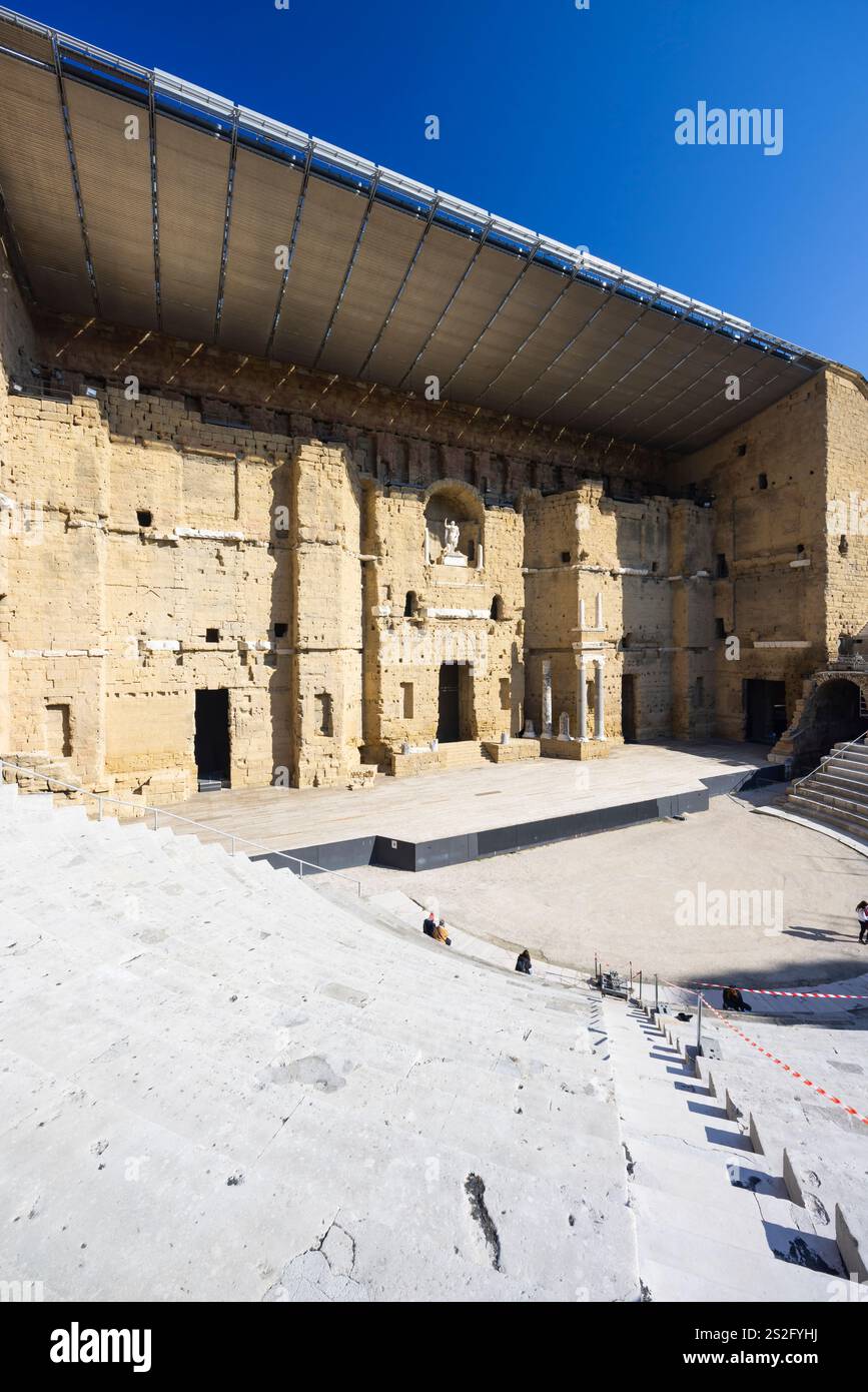 Roman Amphitheatre, Orange, UNESCO world heritage, Provence, France ...