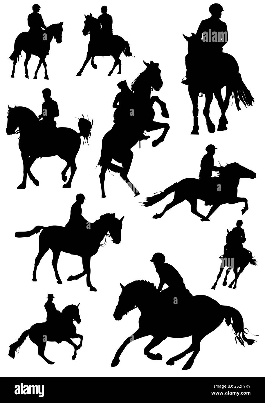 Free riders Black and White Stock Photos & Images - Alamy