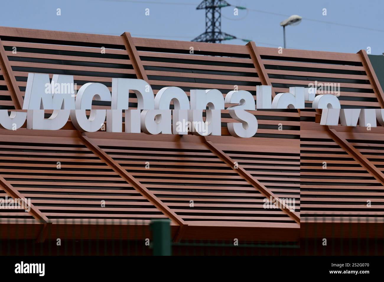 France. 6th Jan, 2025. In this photo illustration, a McDonald's logo is ...