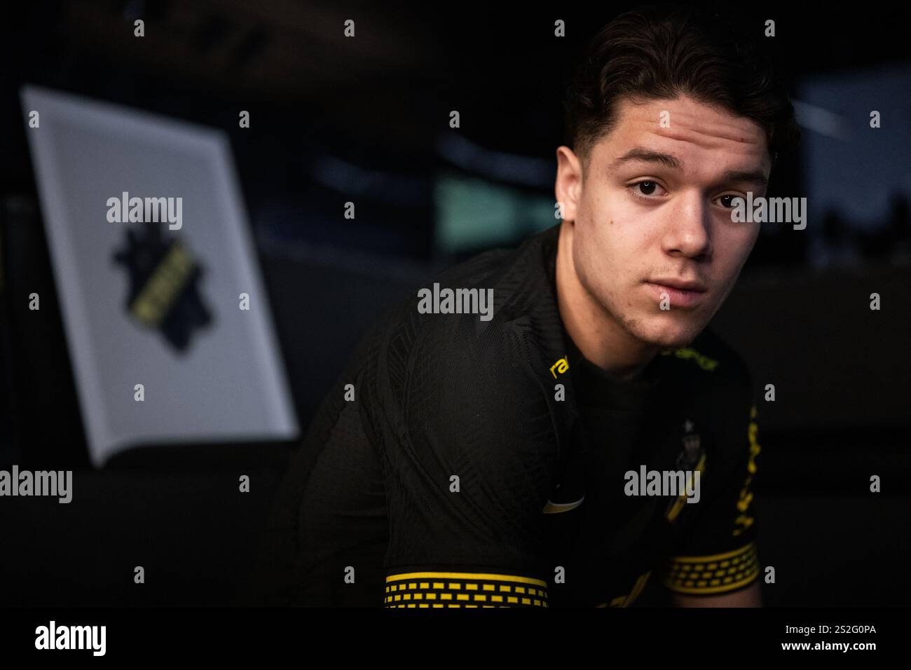 Stockholm, Sverige. 07th Jan, 2025. 250107 Charlie Pavey, AIK, poserar ...