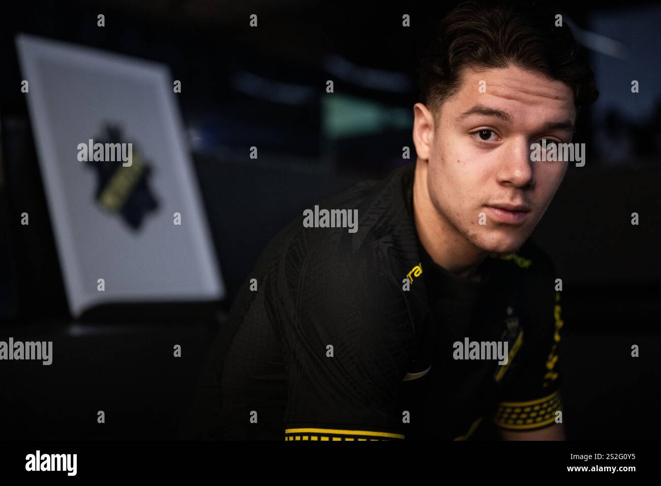 Stockholm, Sverige. 07th Jan, 2025. 250107 Charlie Pavey, AIK, poserar ...