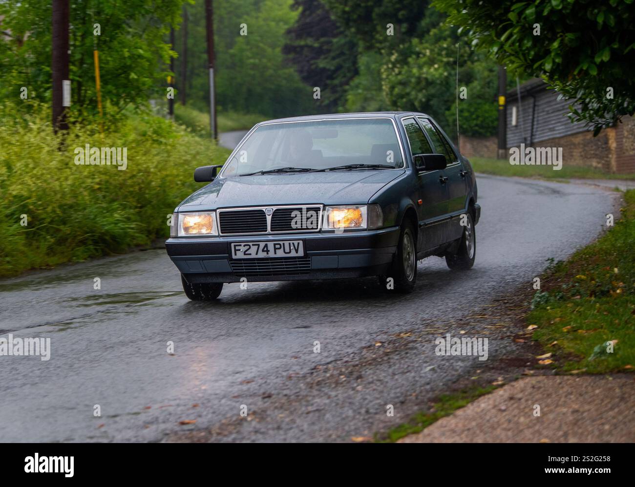 1987 Lancia Thema ie Italian luxury saloon car Stock Photo - Alamy