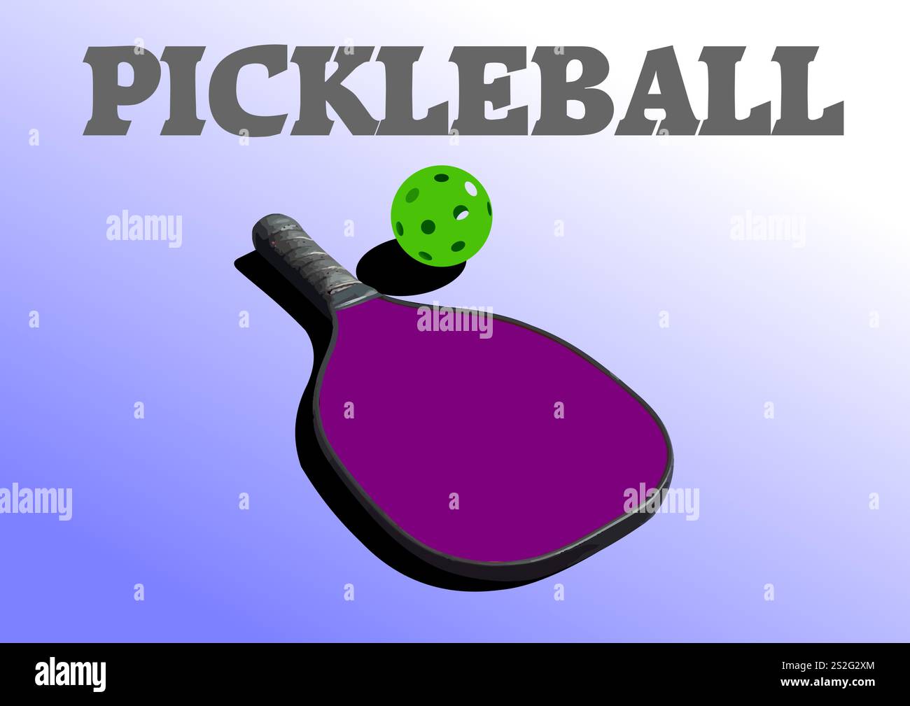 Pickleball paddle and pickle ball for you club or team design. Vector ...
