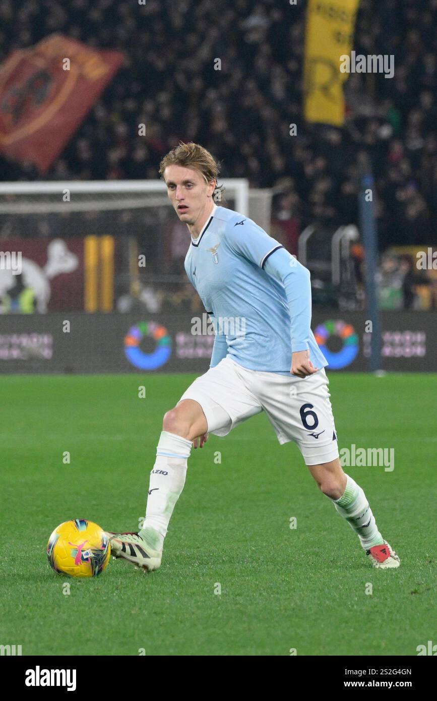 Roma, Italia. 05th Jan, 2025. Lazio's Nicolo' Rovella during the Serie A Enilive soccer match ...