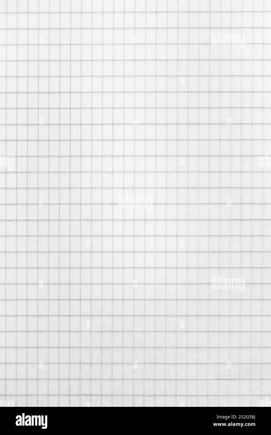 Top view of open empty notebook page with rectangular grid pattern as background Stock Photo - Alamy
