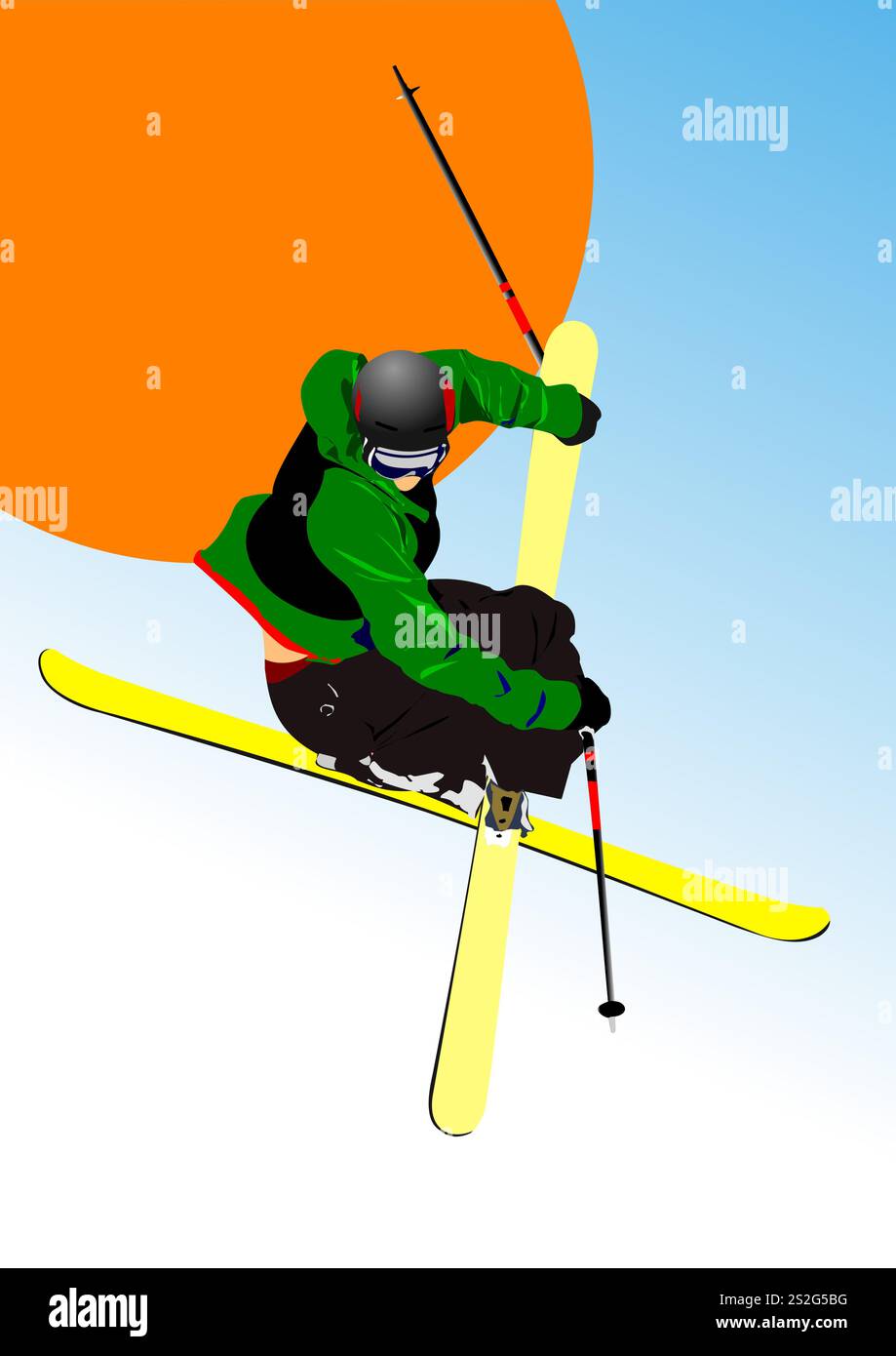 World skiing championships Stock Vector Images - Alamy