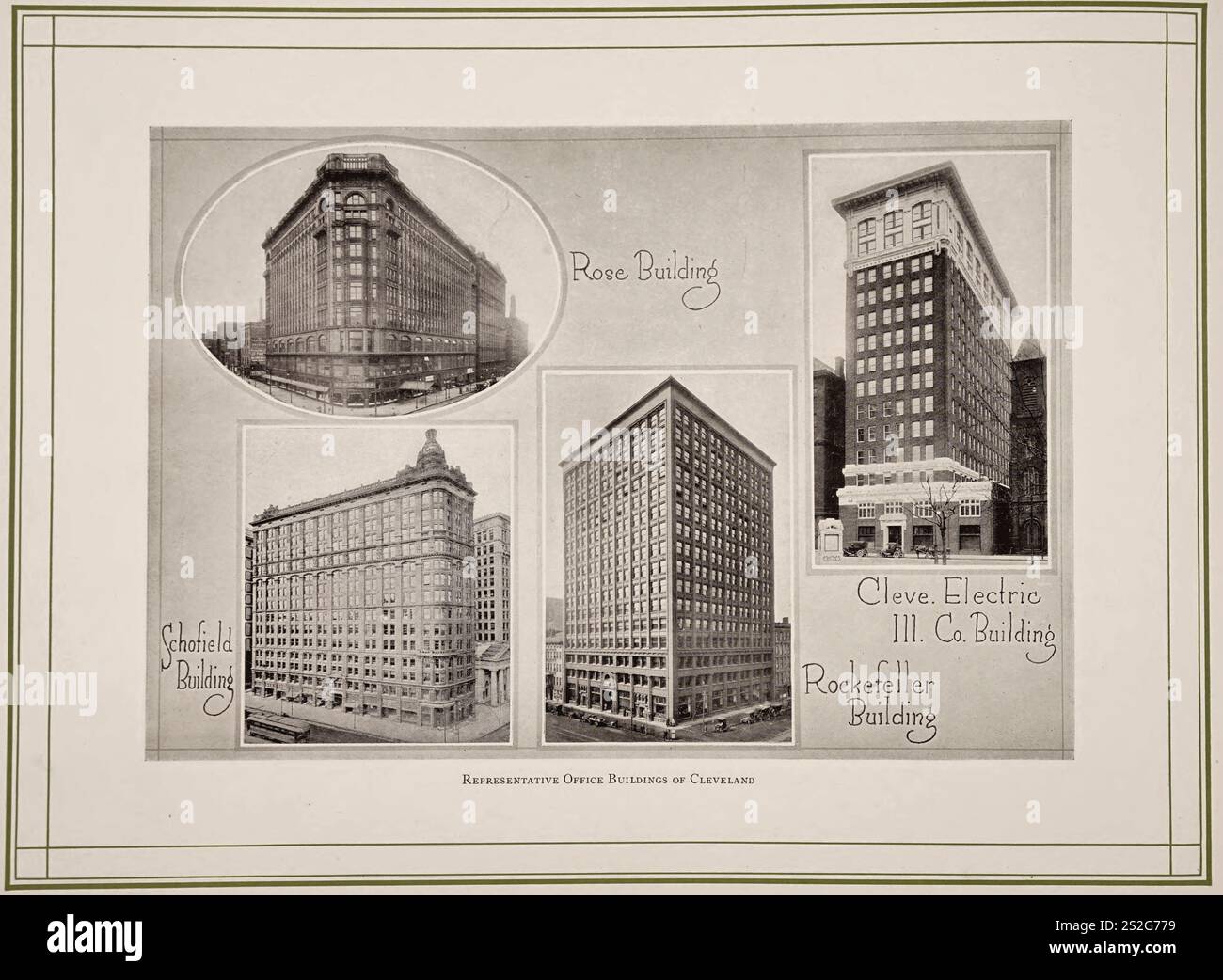 Office buildings of Cleveland, Ohio, circa 1900 Stock Photo - Alamy