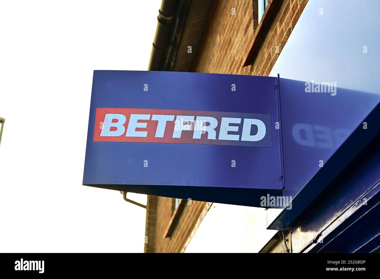 Cambridge UK, 07 January 2025. Betfred sign outside its premises in ...