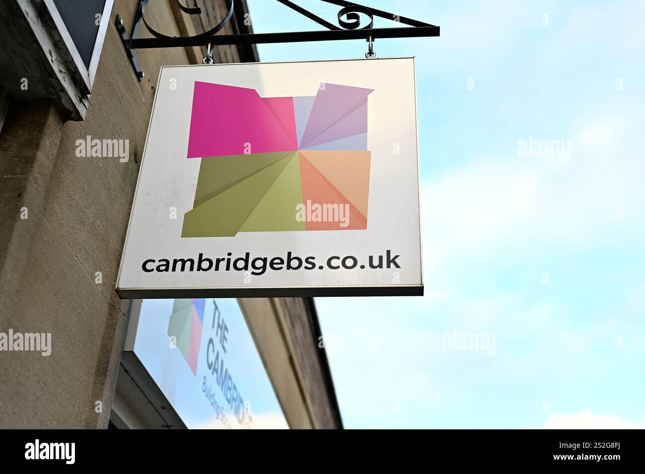 signage on building facade for The Cambridge Building Society High ...
