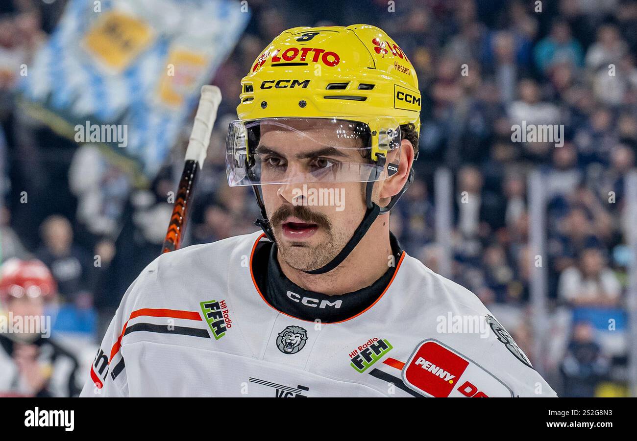 Muenchen, Deutschland. 06th Jan, 2025. Nathan Burns (Loewen Frankfurt ...