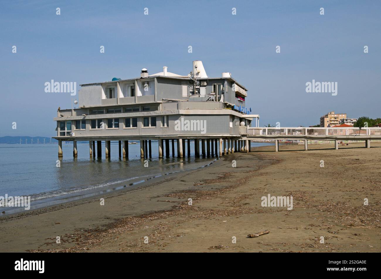 Piccolo Mondo restaurant hotel on stilts, Follonica, Tuscany, Italy ...