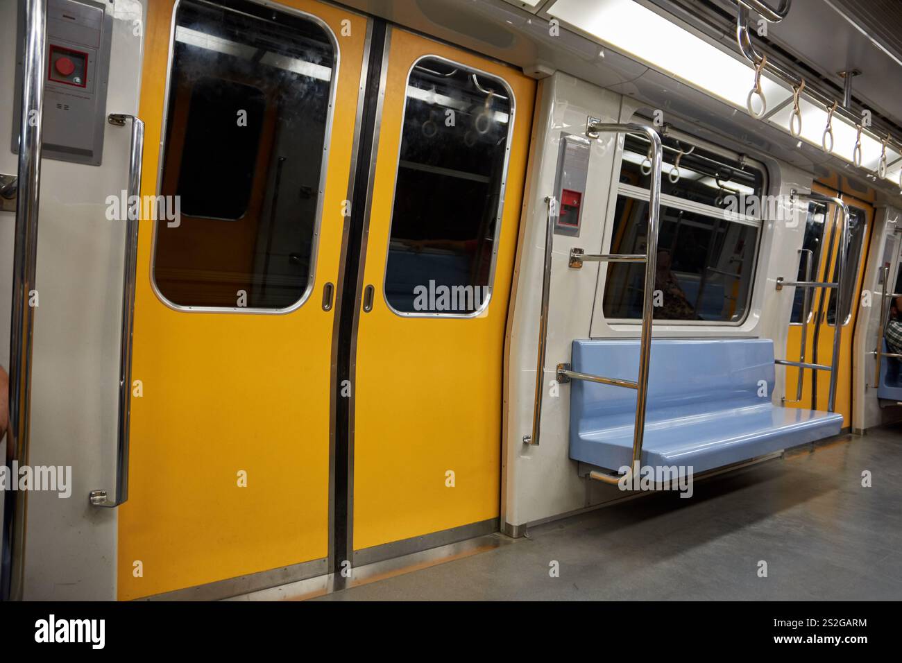 Full view inside subway Stock Photo - Alamy