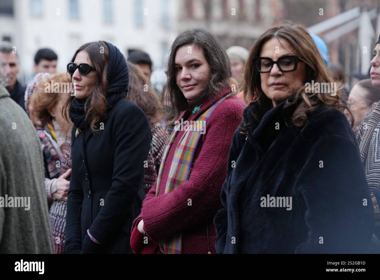 Milano, Italia. 07th Jan, 2025. Funeral of Rosita Missoni, Margherita ...