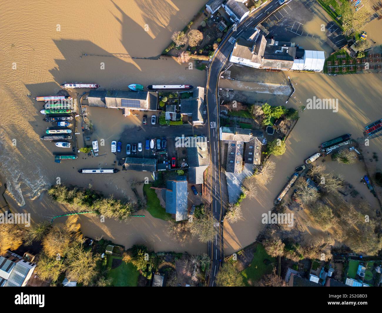 Flooding of Soar Valley, Leicestershire Stock Photo - Alamy