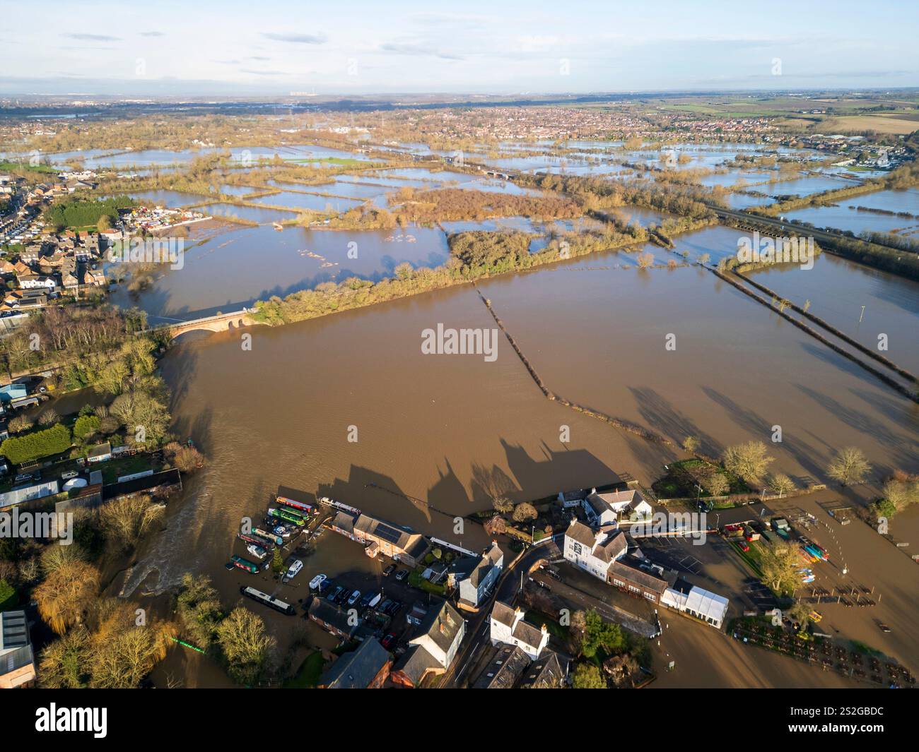 Flooding of Soar Valley, Leicestershire Stock Photo - Alamy