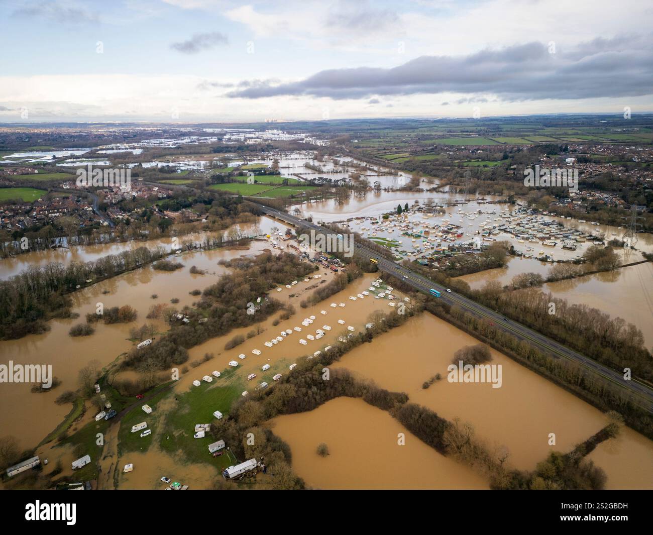 Flooding of Soar Valley, Leicestershire Stock Photo - Alamy