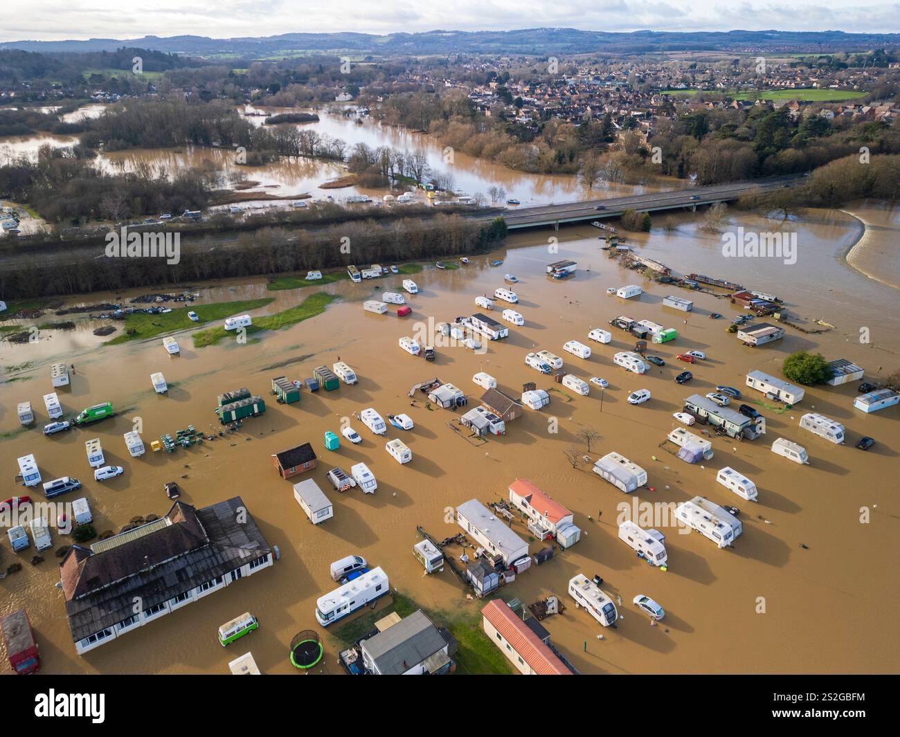 Flooding of Soar Valley, Leicestershire Stock Photo - Alamy