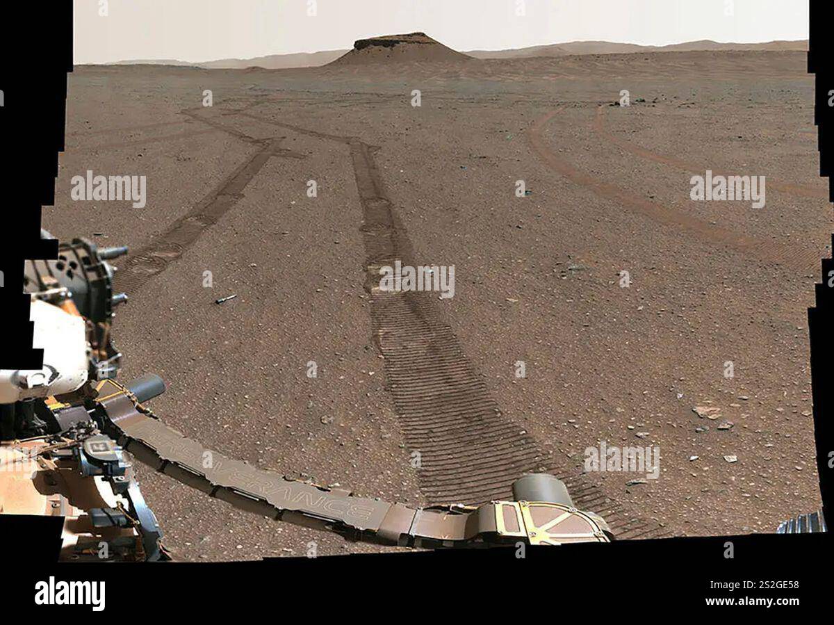 This image provided by NASA shows Perseverance rover capturing a ...