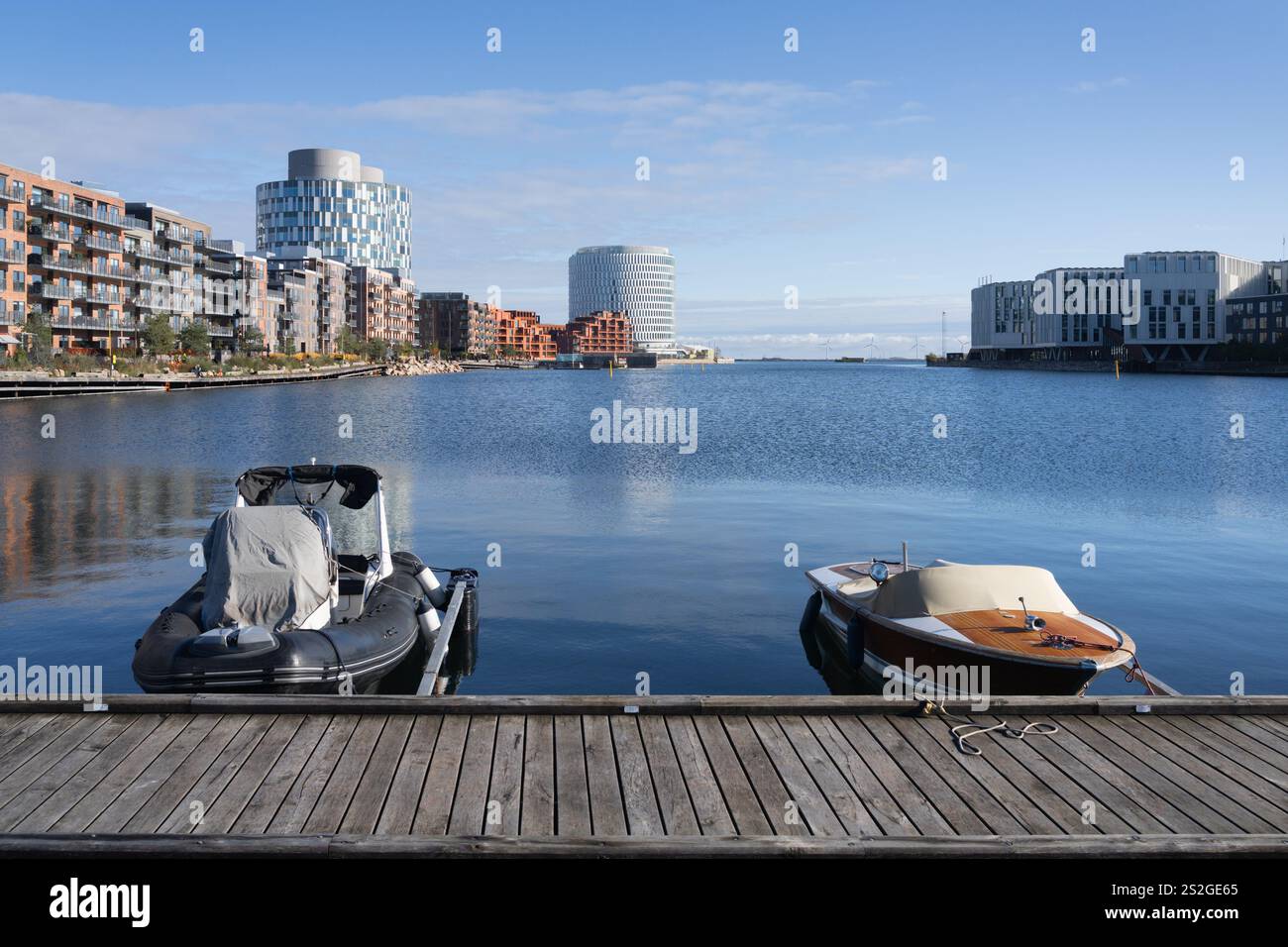 Copenhagen, Denmark - Nordhavn with Tip of Nordø office building by ...