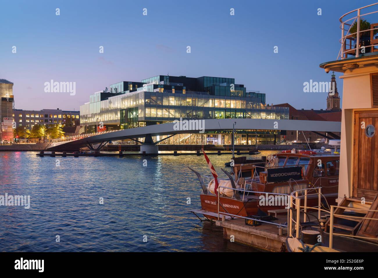 Copenhagen, Denmark - BLOX / Danish Architecture Centre by OMA at dusk ...