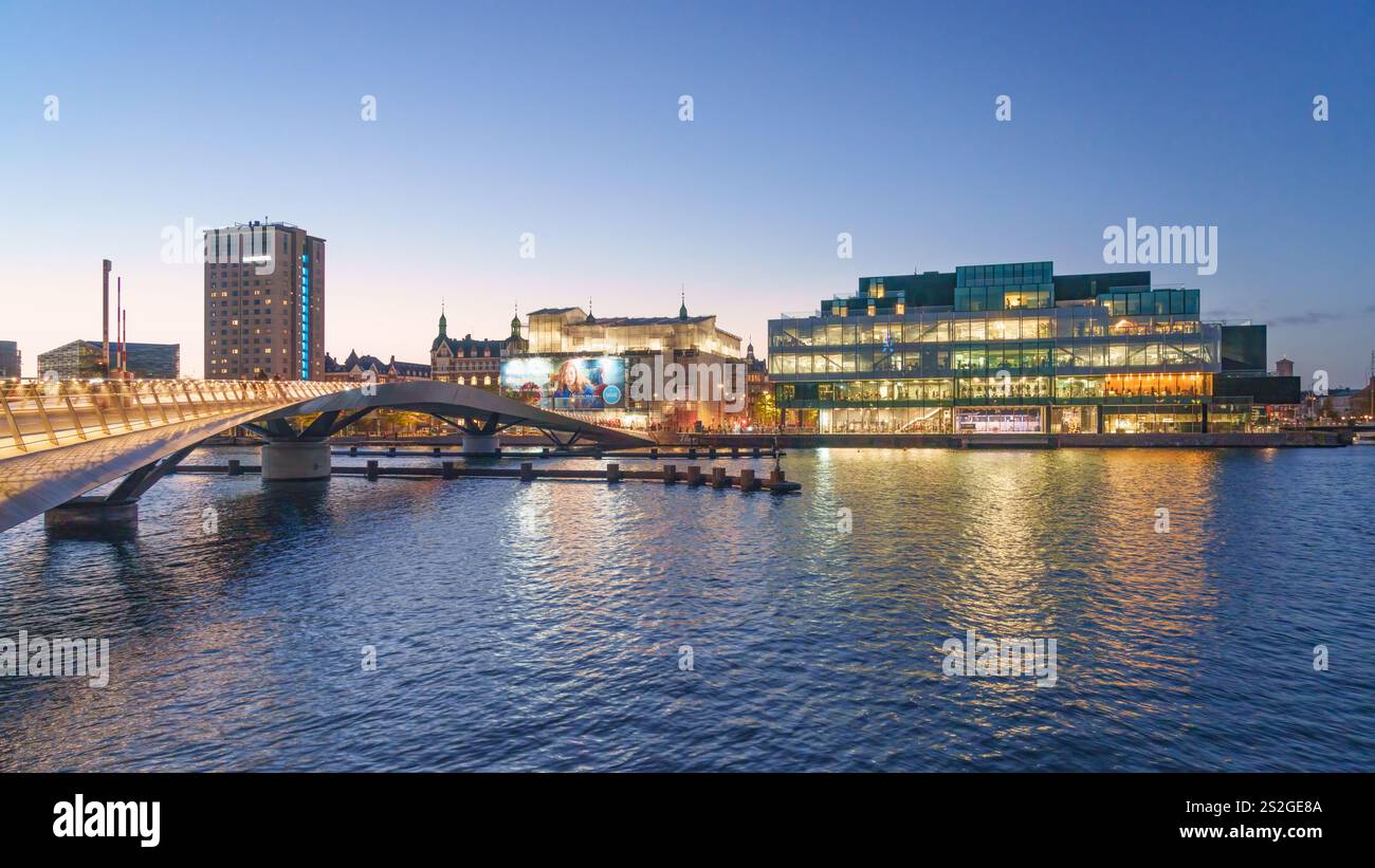Copenhagen, Denmark - BLOX / Danish Architecture Centre by OMA at dusk ...
