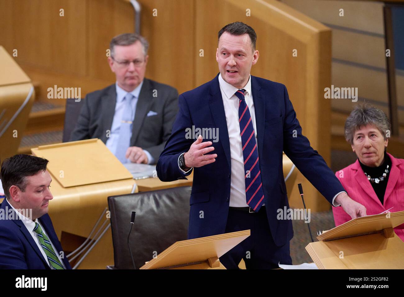 Edinburgh Scotland, UK 07 January 2025. Russell Findlay MSP at the ...