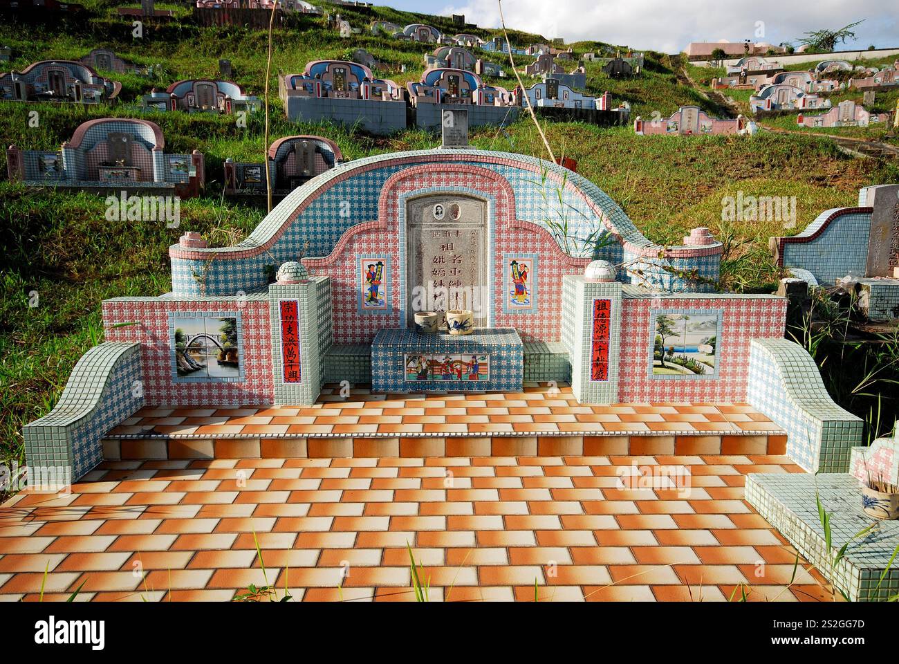 Cemetery close to Kampung Batu, Sarawak, Borneo, Malaysia Stock Photo ...