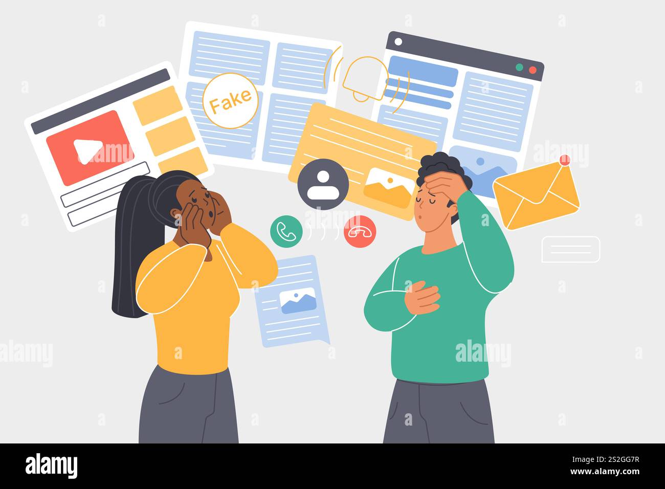 Fake and wrong news, online social media misinformation, hoax and panic ...