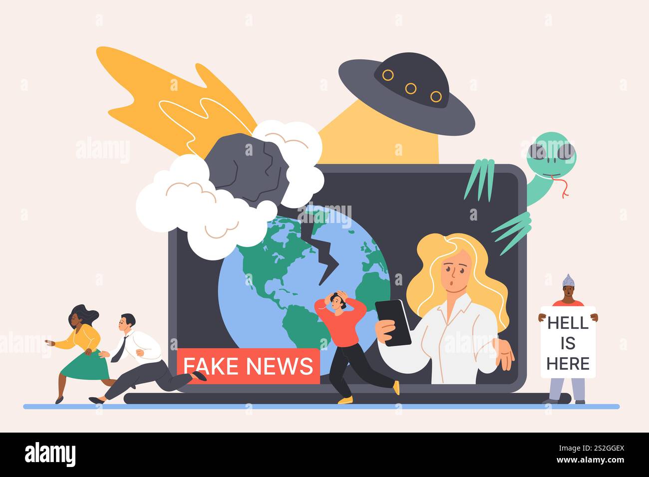 Fake news, online misinformation, stop chaos of disinformation in ...