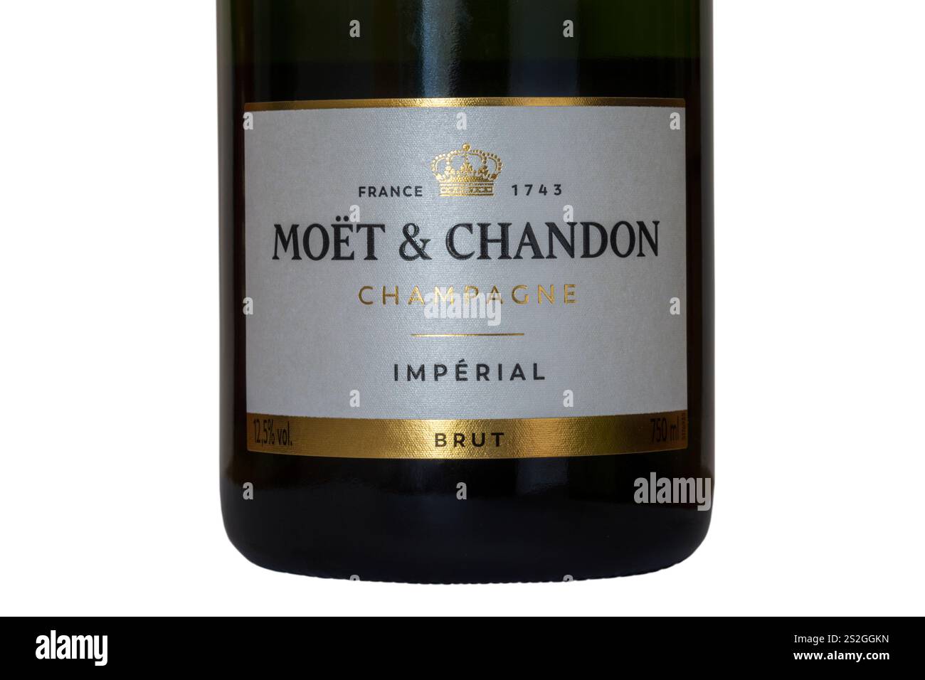Moet & Chandon Champagne imperial set on white background Stock Photo ...