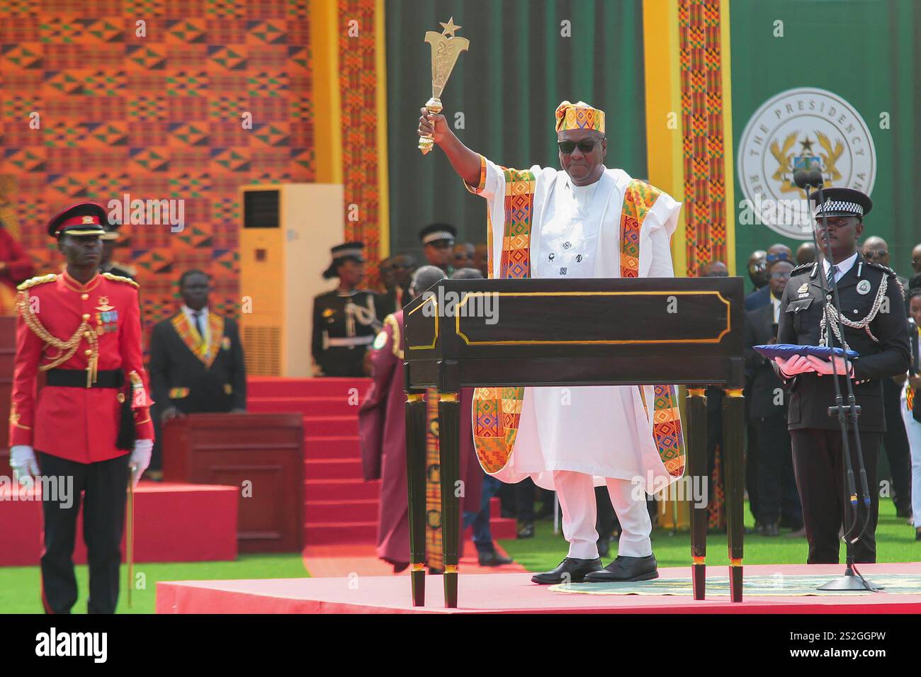 President John Dramani Mahama inauguration in Accra, Ghana Ghanaian ...