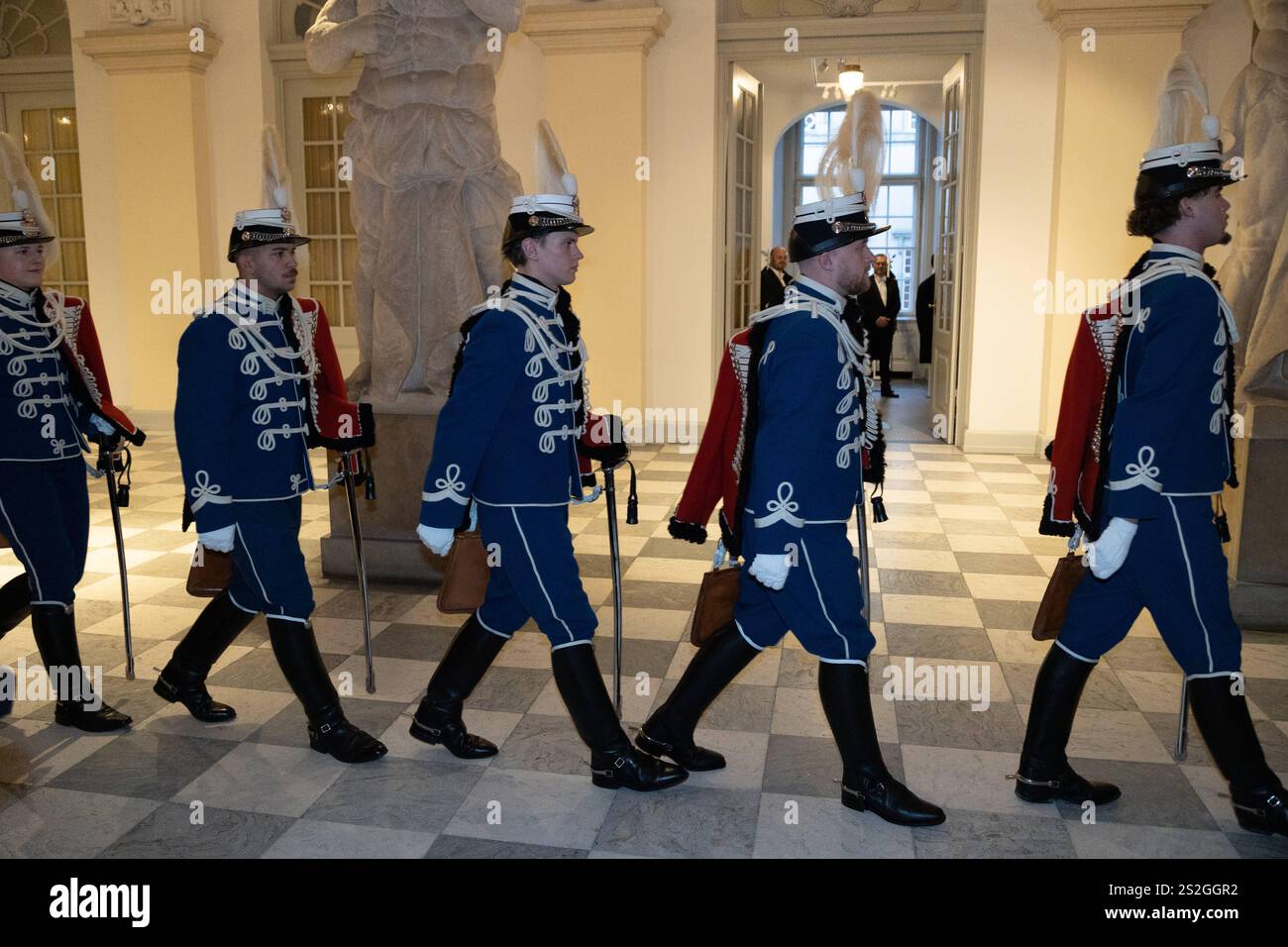 Guard Hussar Regiment during at the New Years levee for officers from ...