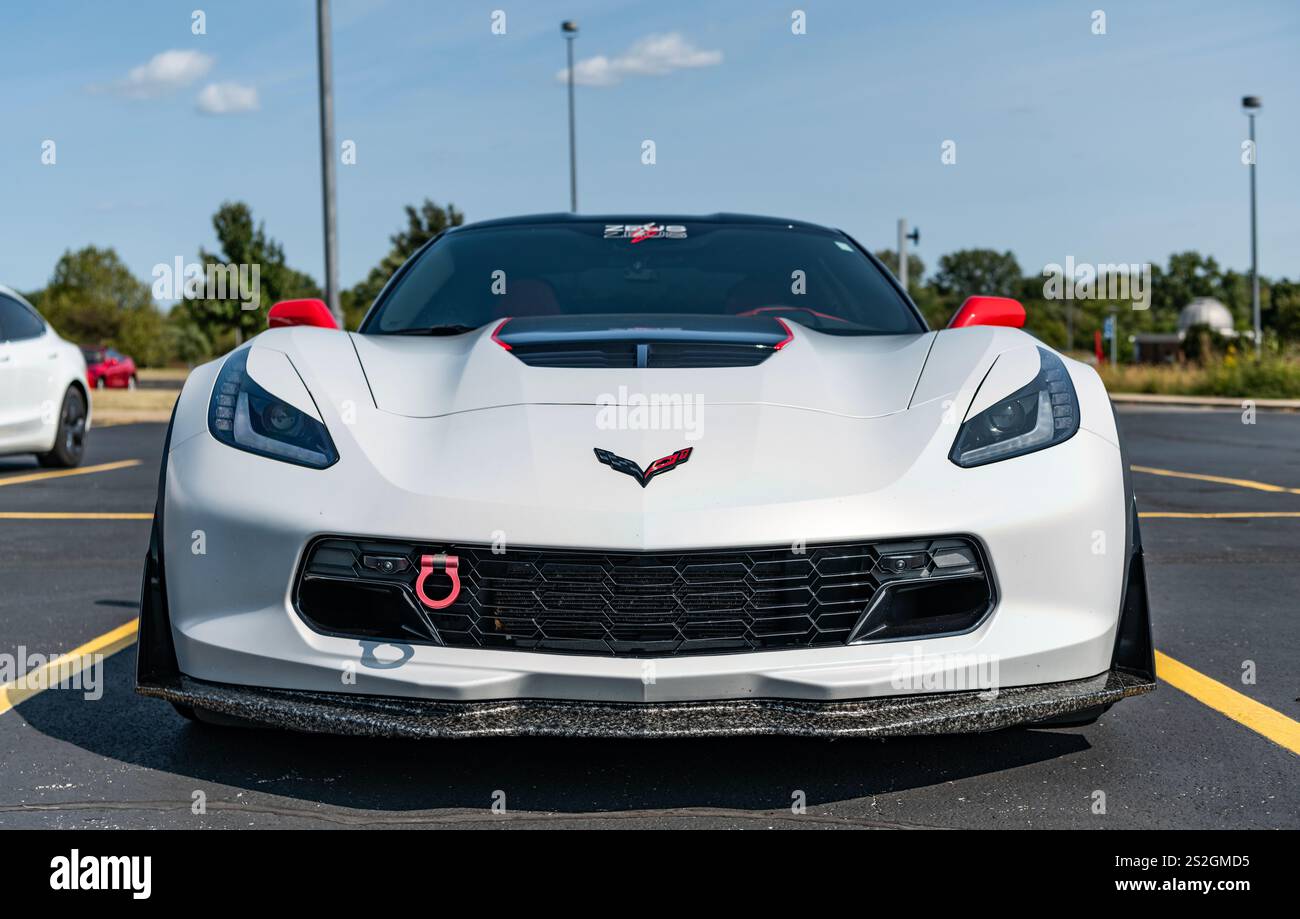 Chicago, Illinois, USA - September 08, 2024: Chevrolet Corvette C7 ...