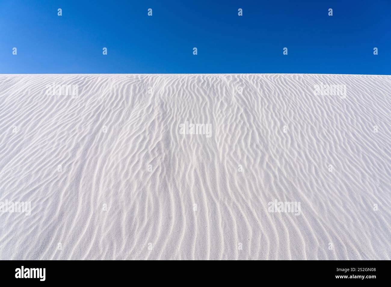 A Sand Dune in White Sands National Park With Ripples on the Surface ...
