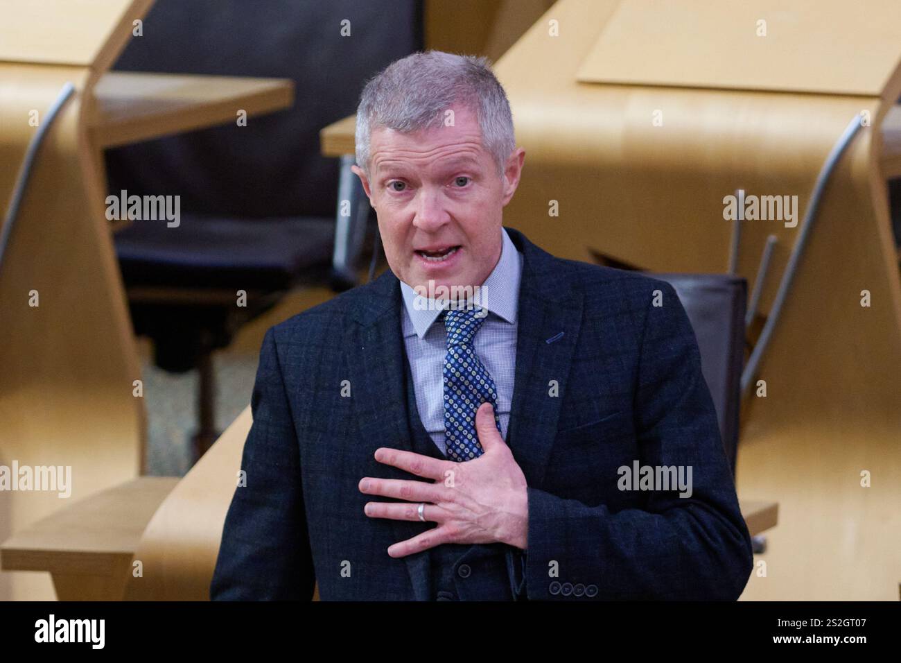 Edinburgh Scotland, UK 07 January 2025. Willie Rennie at the Scottish ...