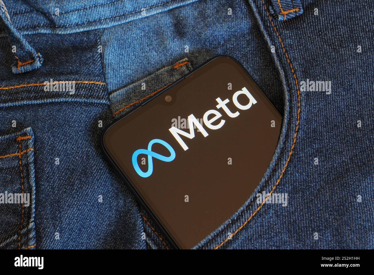 Canada. 07th Jan, 2025. In this photo illustration, the Meta Platforms ...