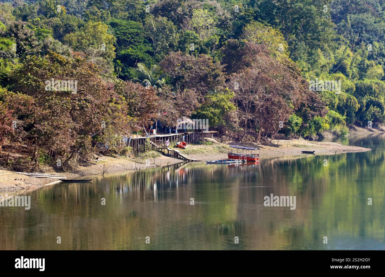 beautiful tourist spot in kaptai lake.this photo was taken from ...