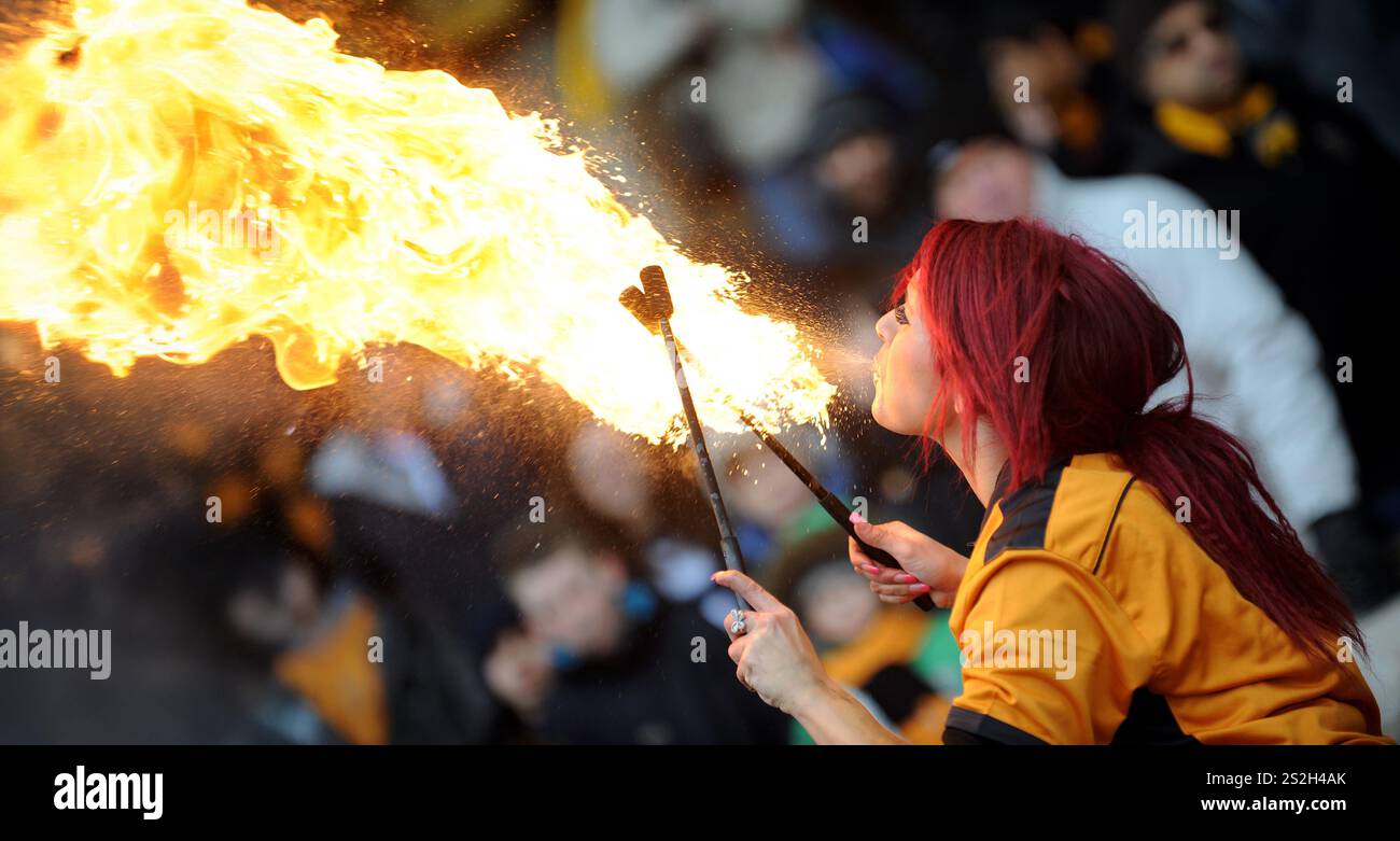 Female fire eater Stock Photo - Alamy