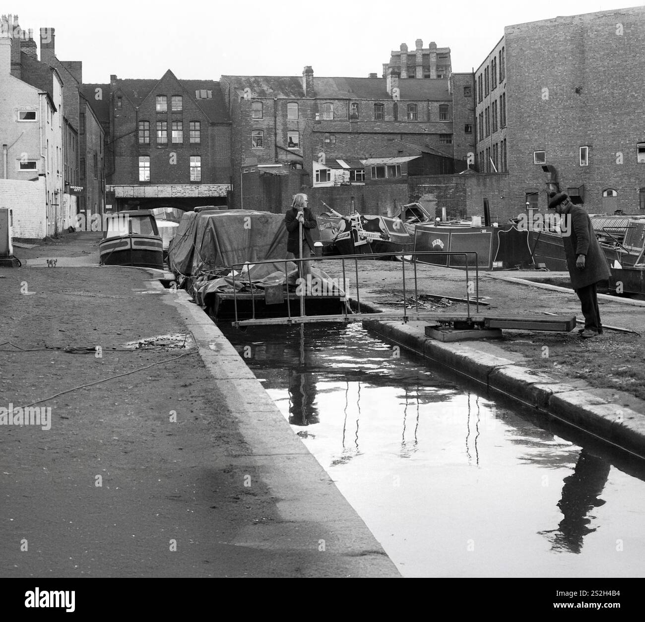 Gas Street Basin in Birmingham Uk 1981 Stock Photo - Alamy