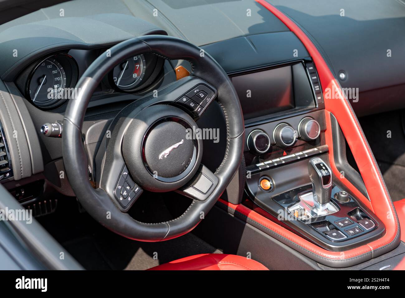 Chicago, Illinois, USA - September 08, 2024: Jaguar F-TYPE S v8 AWD ...