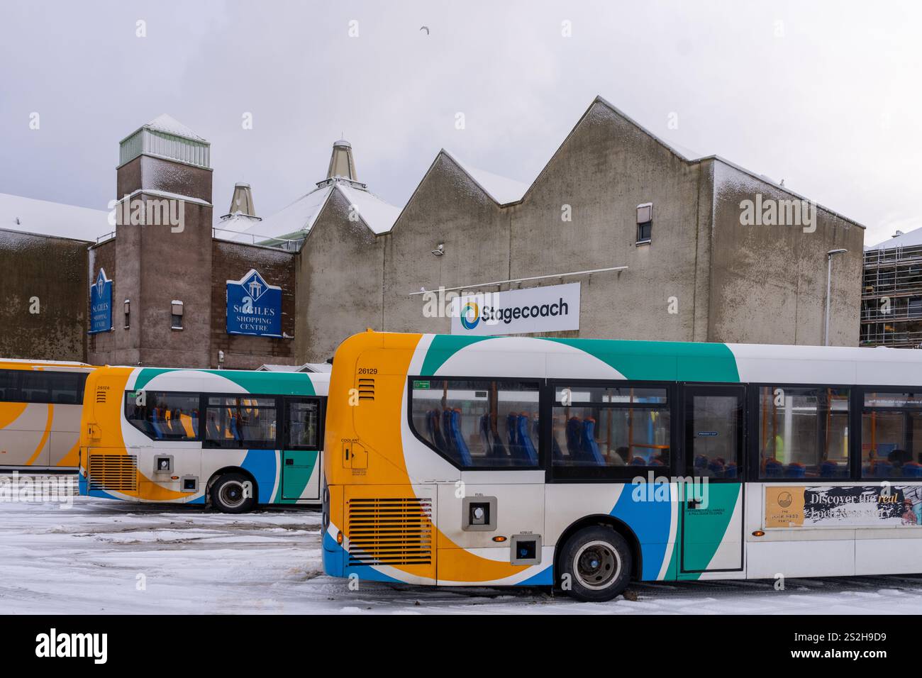 Elgin, Moray, UK. 7th Jan, 2025. This is the Stagecoach Bus Station in ...