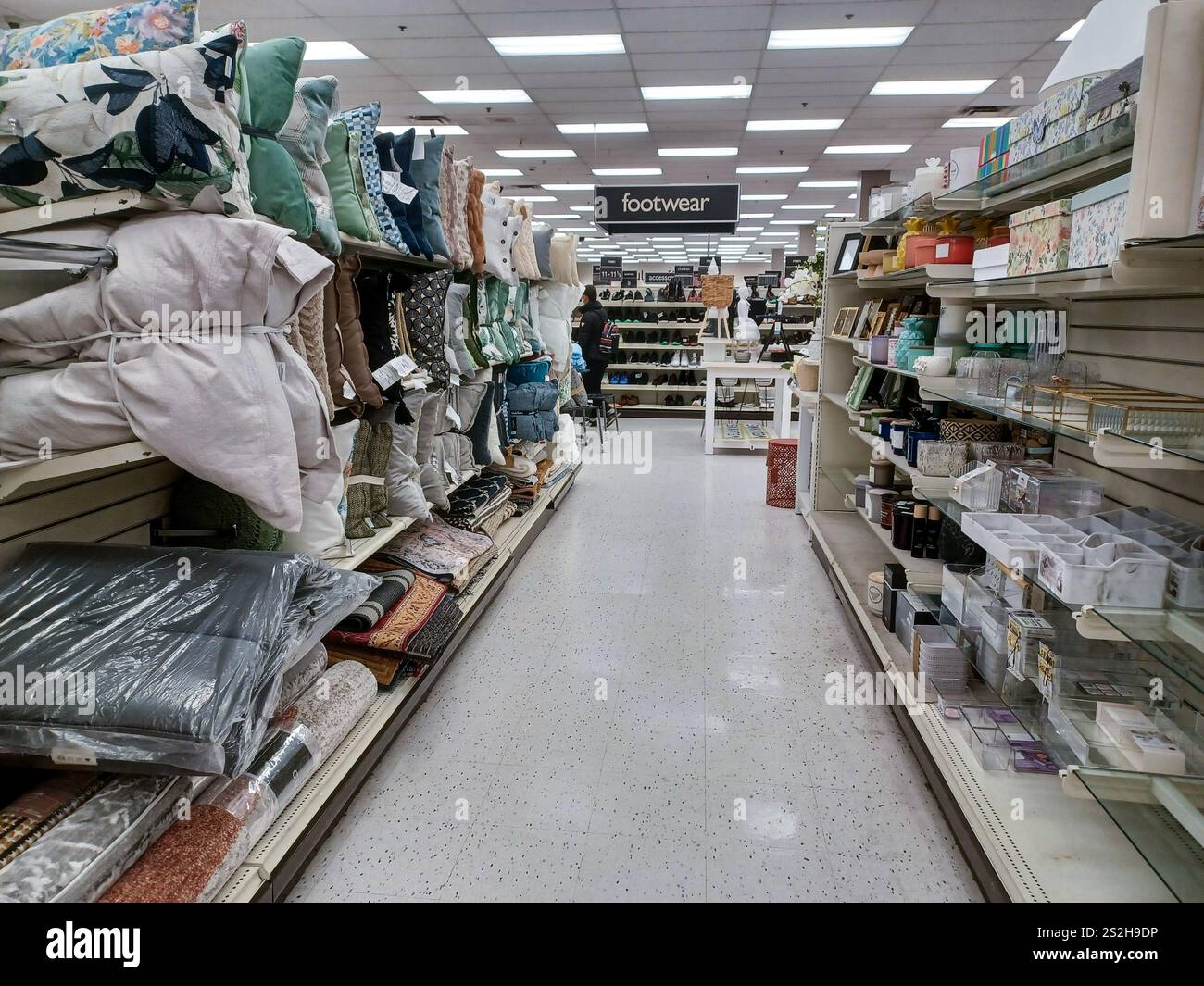 Toronto, On, Canada - January 11, 2024: View on the shelves of the ...