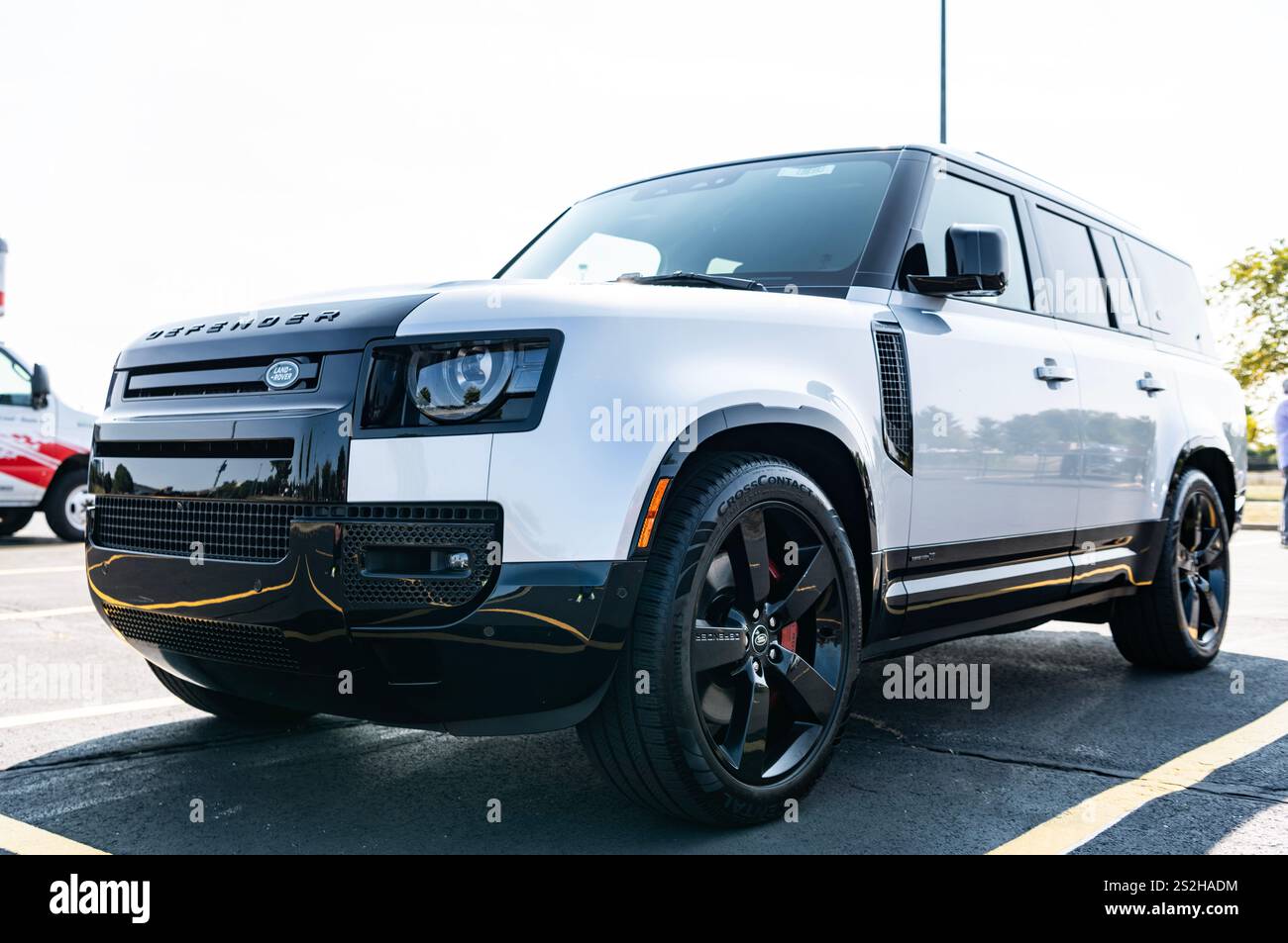 Chicago, Illinois, USA - September 08, 2024: 2024 Land Rover Defender ...